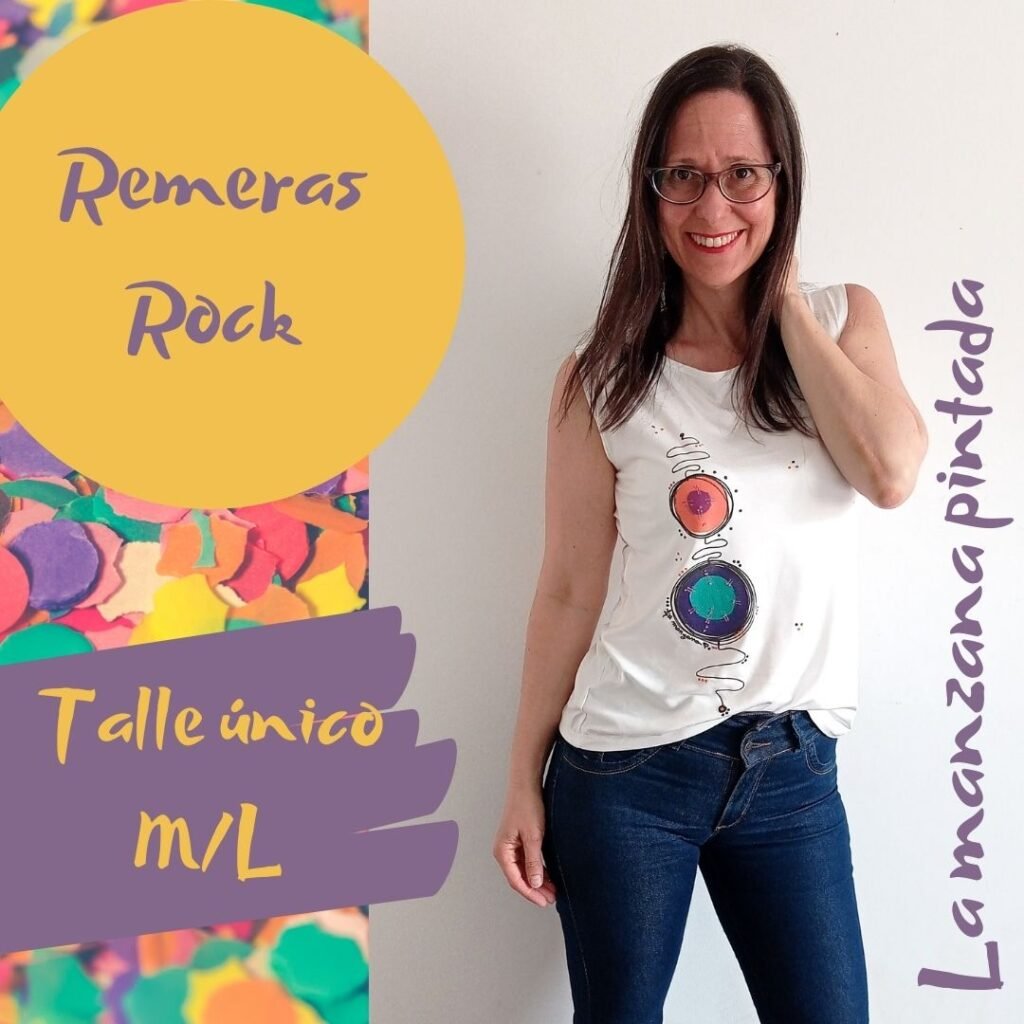 Remeras Rock - La manzana pintada